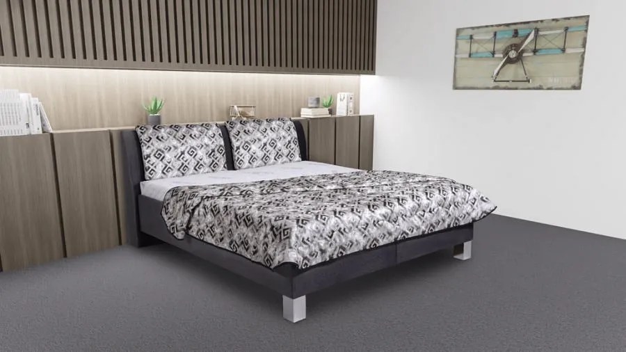Pohoda Čalouněná postel RIO s úložným prostorem a volně loženou matrací | Látka: Solar 72,Šířka matrace: 160 cm