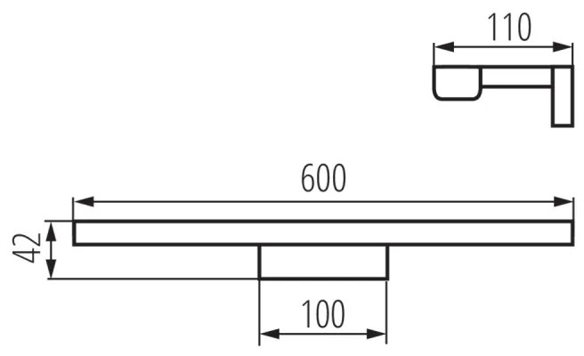 LED koupelnové svítidlo Kanlux ASTEN 26684 12W-NW-B IP44