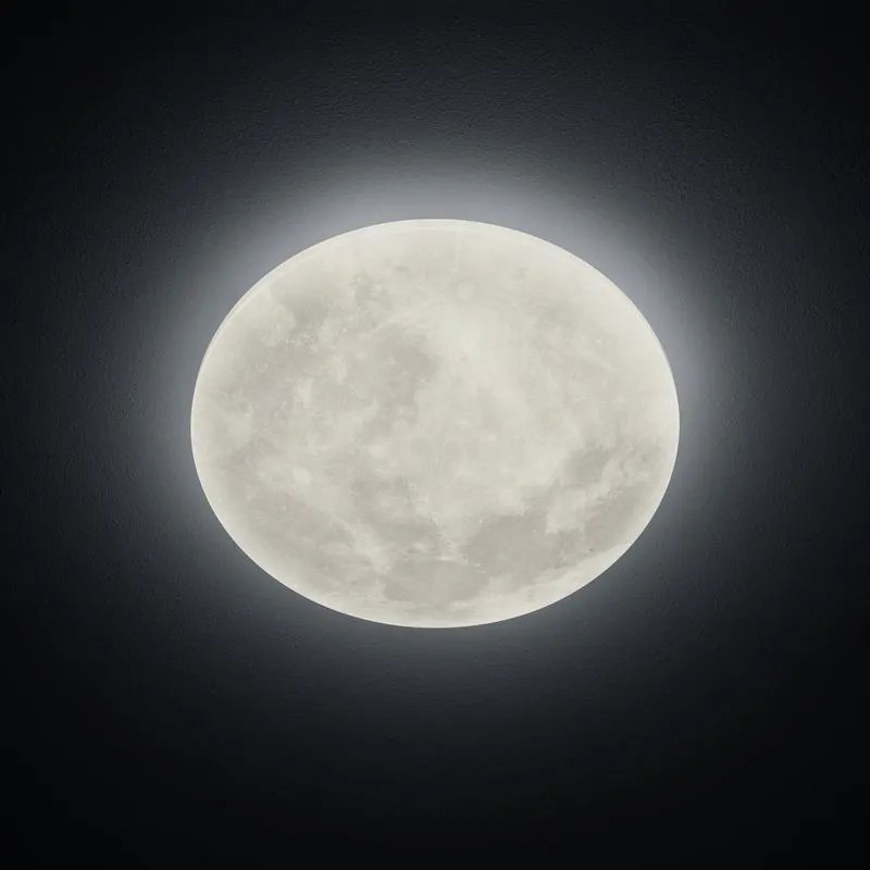 Trio Leuchten 627514000 Lunar, stropní svítidlo se simulací fáze měsíce, 22W LED 3000K dálkový ovladač, prům. 40cm