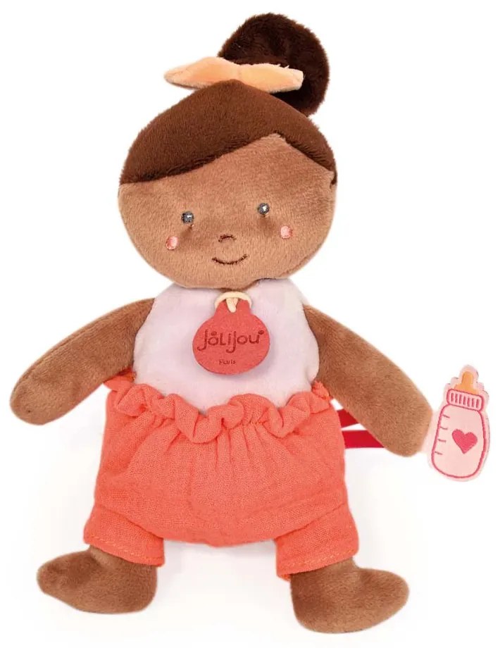 Doudou Jolijou Panenka 18 cm oranžová