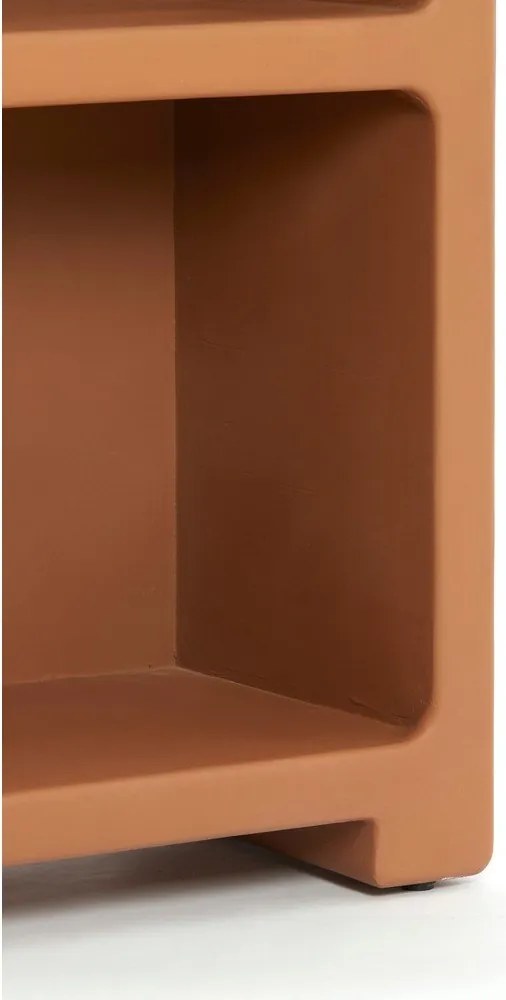 Knihovna v terakotové barvě 60x190x35 cm Naluno – Light & Living