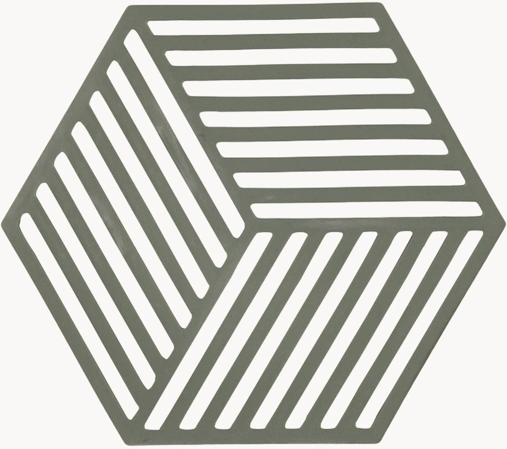 Sada silikonových podtácků Hexagon, 6 dílů