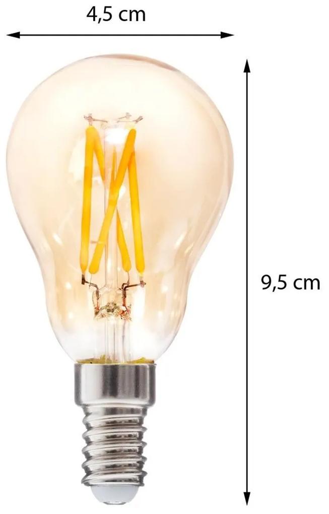 LED žárovka Amber Straight 2W E14 teplá bílá