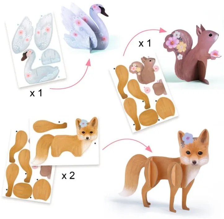 DJECO Kreativní sada 6 aktivit Fluffy box 6+