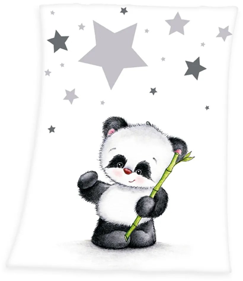 Herding Dečka pro miminka Panda hvězdička 75x100 cm