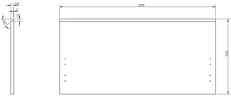Mexen Rivel, koupelnová skříňka 90 cm s umyvadlem Otis, 1 zásuvka, drážkovaná, grafitová matná/bílá matná, 91A20-09047-1-BF66-W18M01