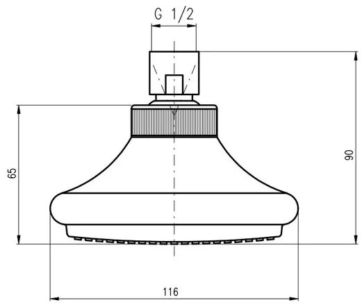 RAV Slezák Hlavová sprcha 11,6 cm, 4-polohová, chrom PS0011