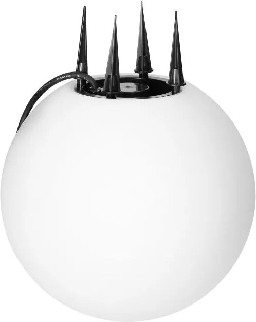 Venkovní lampa koule LUNA II Adviti AD-OP-6586WE27ZM E27, max.18W, IP65, pr.280, bílá