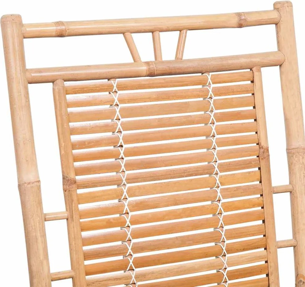 Houpací křeslo s poduškou bambus 3063905