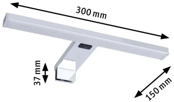 Paulmann 78950 - LED/3,7W IP44 Koupelnové osvětlení zrcadla SELO 2700-6500K 230V