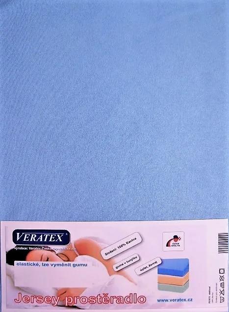 Veratex Jersey prostěradlo 140x200 cm (č.21-sv.modrá)