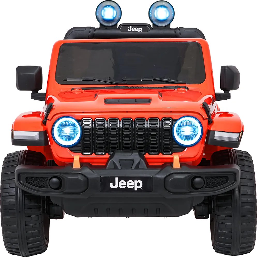 Ramiz Jeep Wrangler Rubicon LIFT elektrické autíčko pro děti oranžové