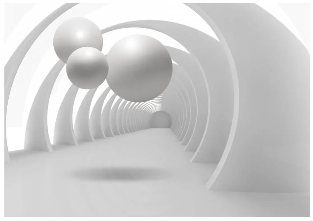 Murando DeLuxe Samolepicí 3D tapeta tunel white Velikost (šířka x výška): 147x105 cm