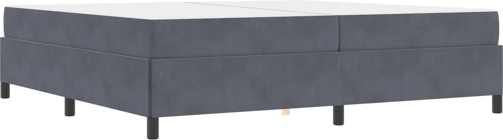 Rám postele Tmavě šedá 200 x 200 cm textil 3399085