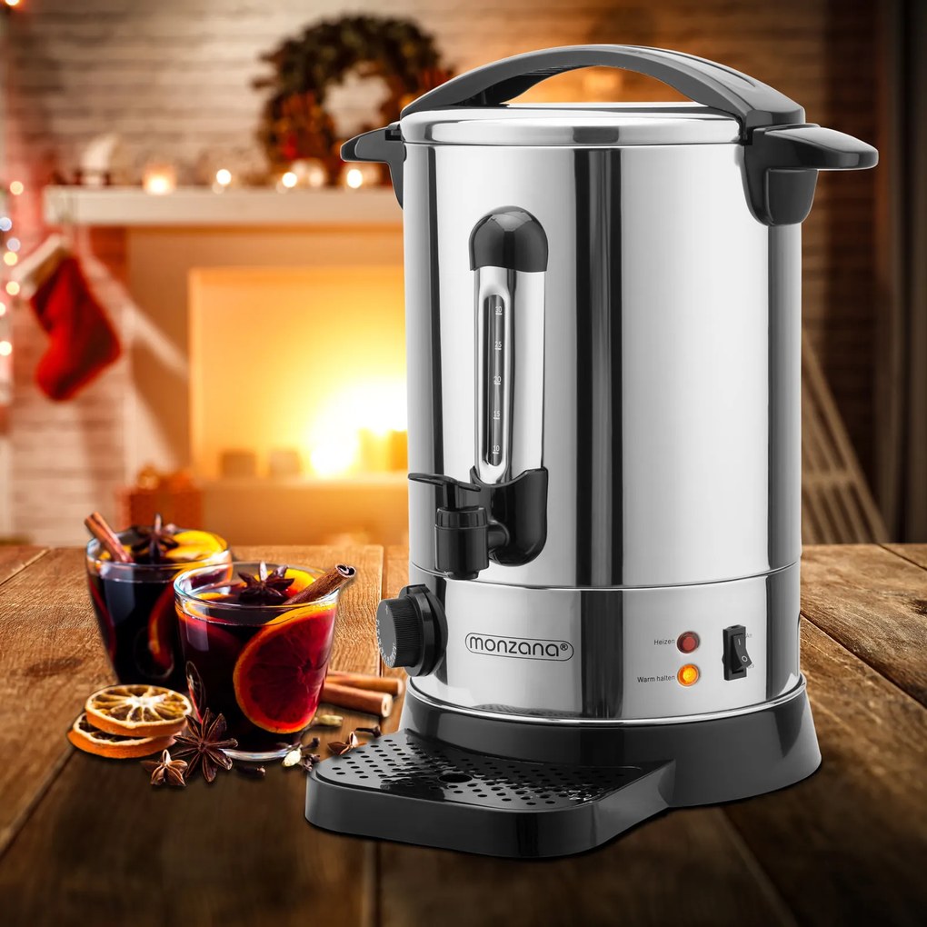Jurhan Vařič na víno/čaj COZY, 6,8l, stříbrná