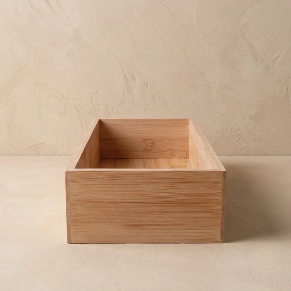 Bambusový organizér na stůl, 15 x 38 x 7 cm