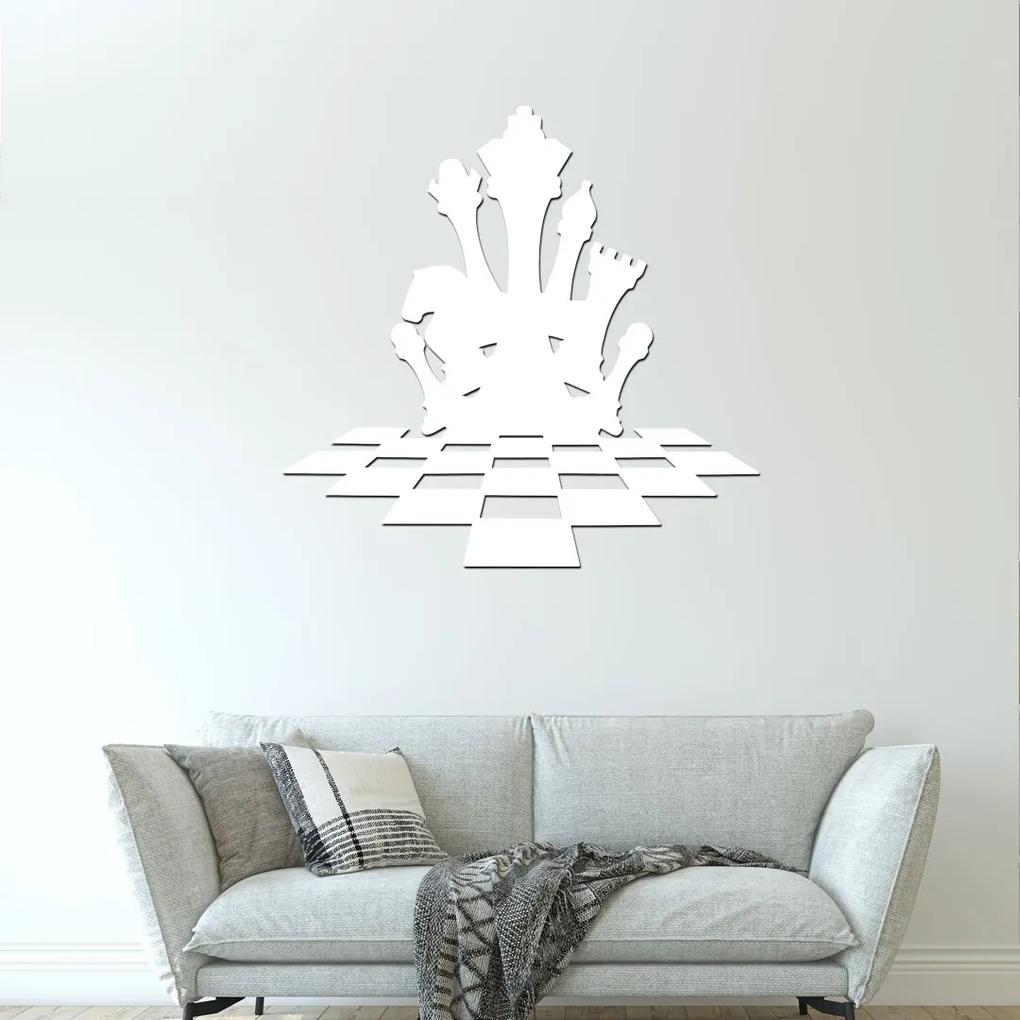 dřevo života Dřevěná dekorace na stěnu Šachy Barevný vzor: Světlý dub, Rozměry (cm): 40x40