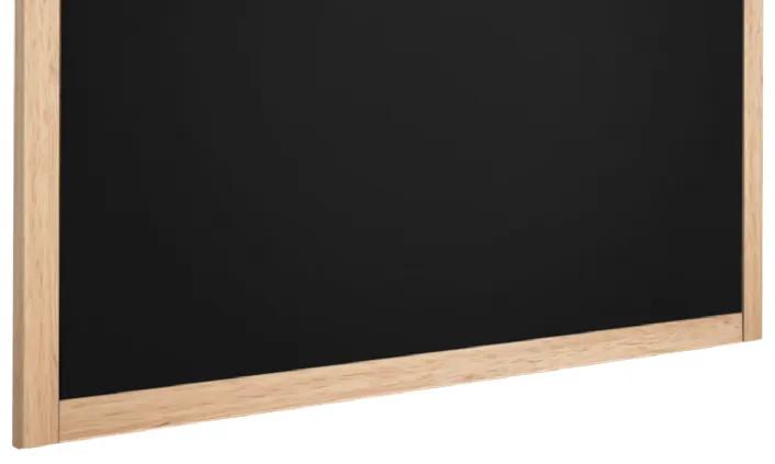 Allboards,Tabule černá křídová v dřevěném přírodním rámu 120x90 cm,TB129NAT