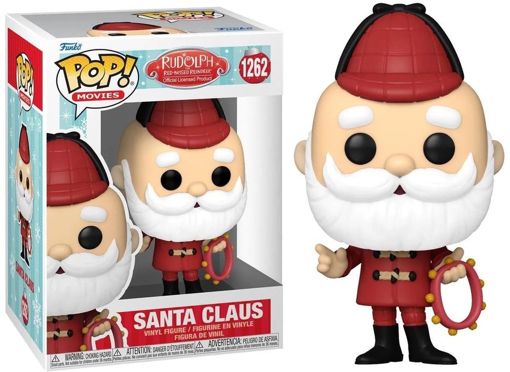 Figurka funko pop! rudolph the rednosed reindeer santa claus 1262