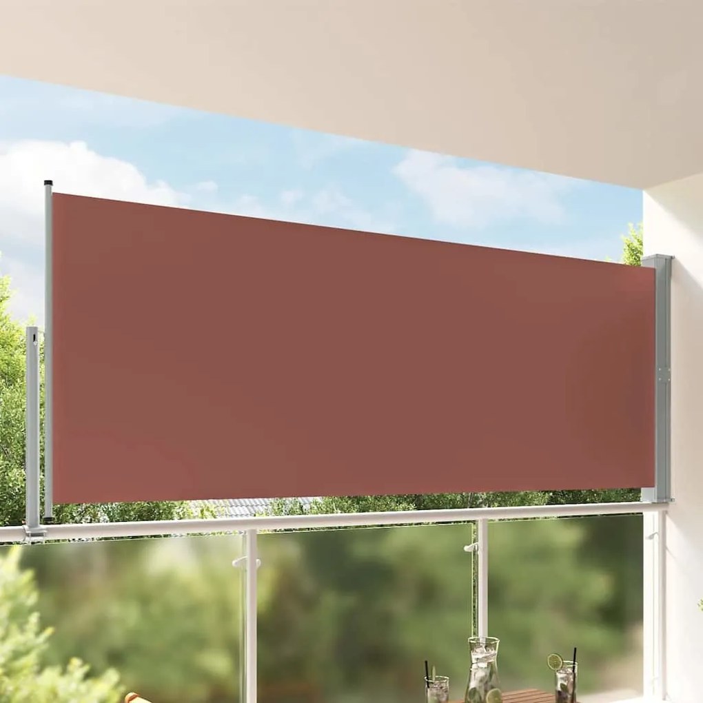 vidaXL Zatahovací boční markýza / zástěna 140 x 300 cm [45191] Barva: Červená