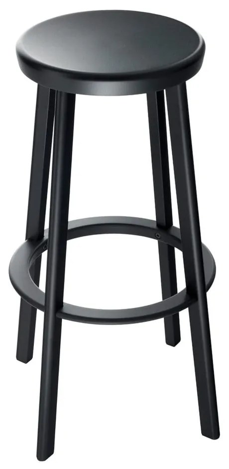 Černá barová židle Magis Deja-vu, výška 76 cm