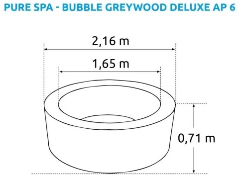 Nafukovací vířivka Intex Pure Spa - Bubble Greywood Deluxe 6 AP - 28442