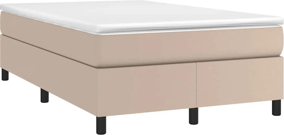 Box spring postel s matrací cappuccino 120x200 cm umělá kůže 3144601