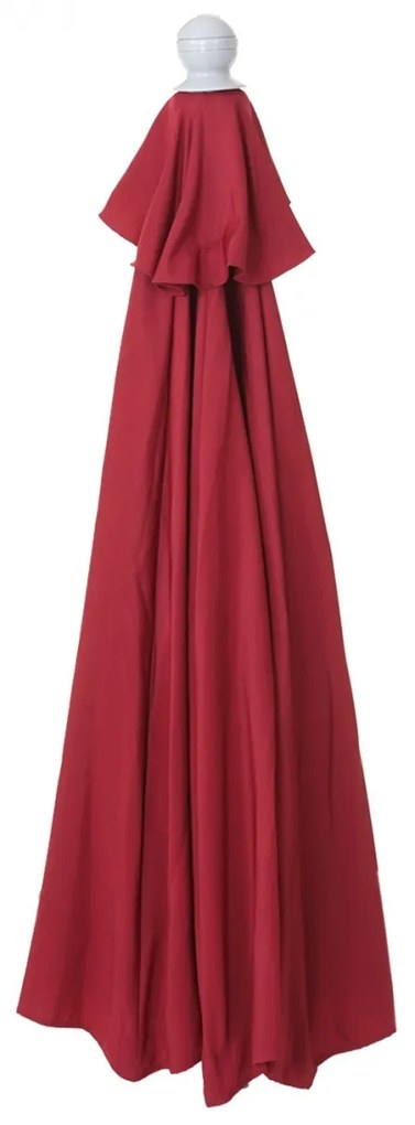 Slunečník půlkruh Parla - polyester/hliník - 300cm bordó bez stojanu