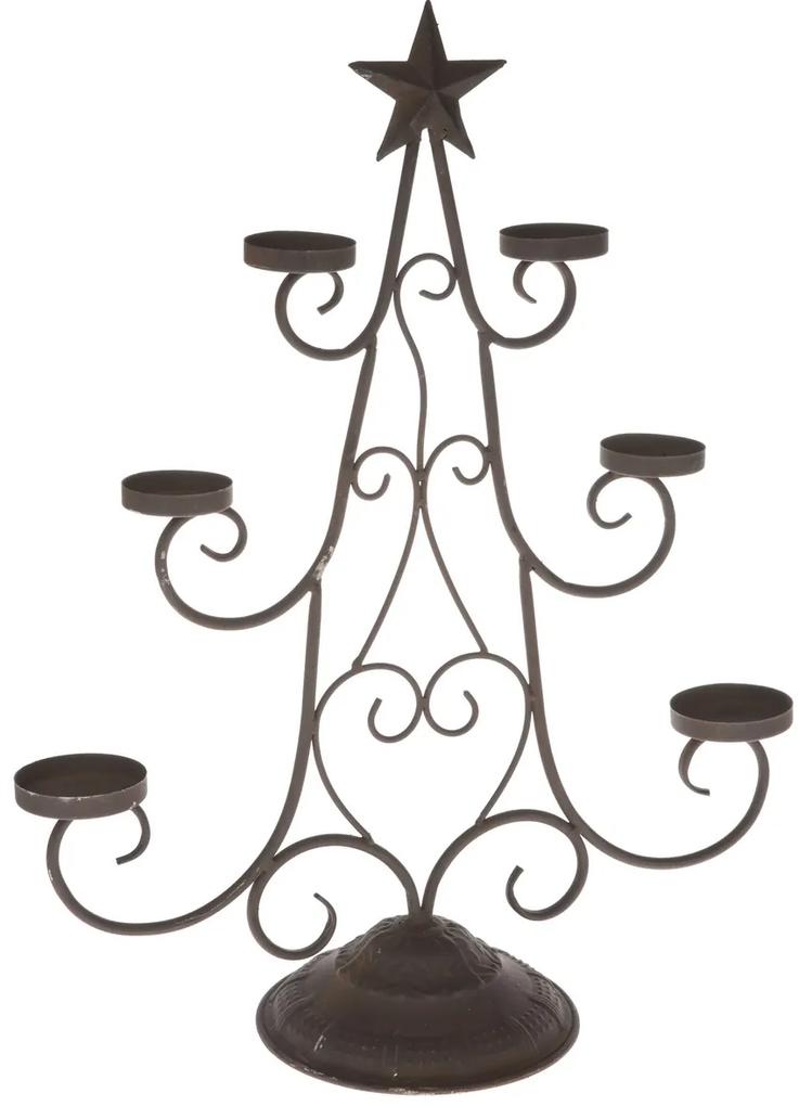 Vánoční kovový svícen Starlet, , 37,5 x 48,5 x 15,5 cm
