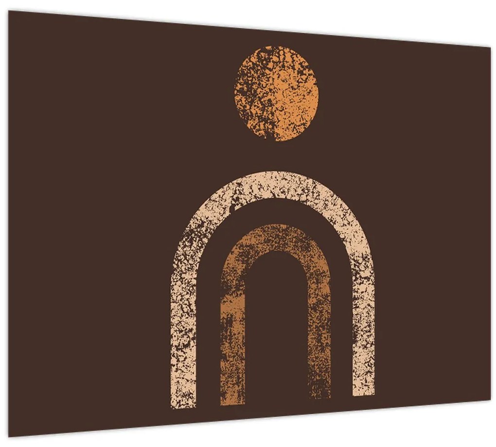 Obraz - Oranžové oblouky N⁰1 (70x50 cm)