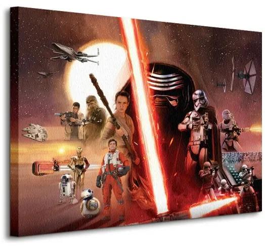 Art Group Obraz na plátně Star Wars Episode VII (Galaxy) 80x60cm