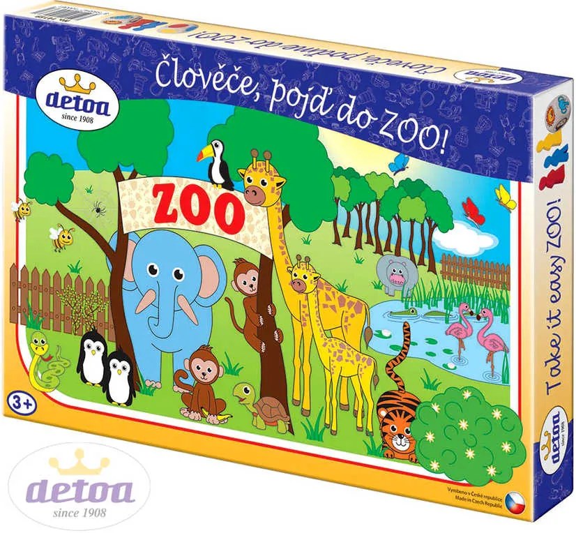 DETOA Hra Člověče pojď do ZOO! 2v1 *SPOLEČENSKÉ HRY* dt14159