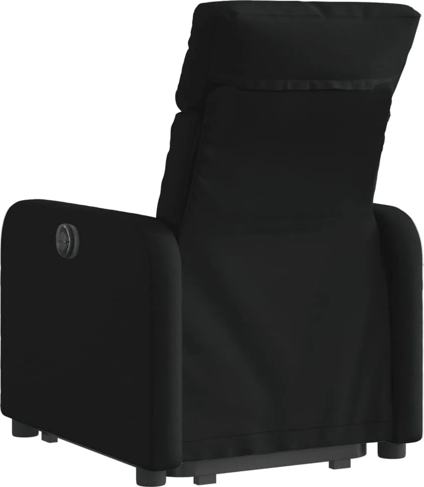 Zvedací polohovací křeslo černé textil 3206701