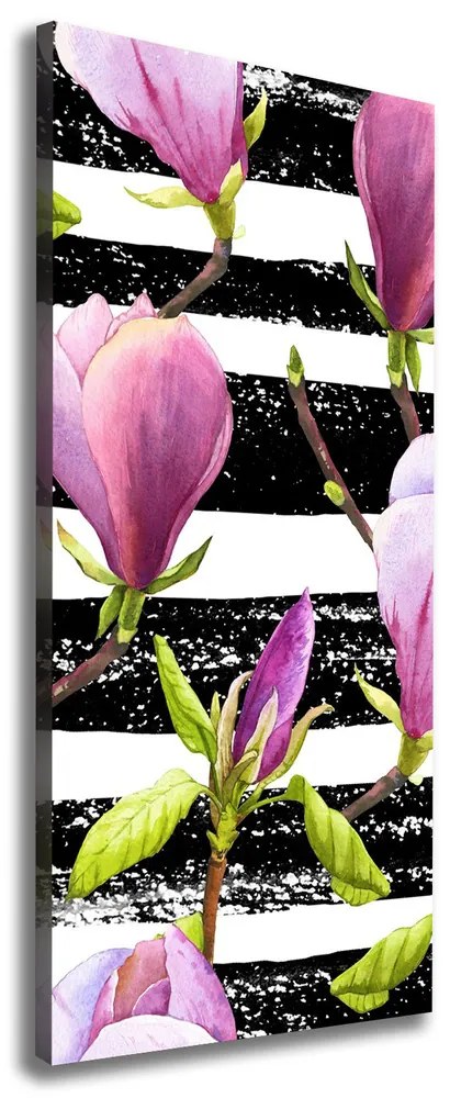 Wallmuralia Foto obraz na plátně do obýváku Magnolie 50x125 cm