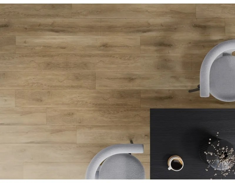 Mexen Long Creek, vinylová podlaha 1240x182 mm SPC 6,5 mm, IXPE 1,5 mm, 4stranná V-drážka, dub, F1050-1240-182-505-4V1-01