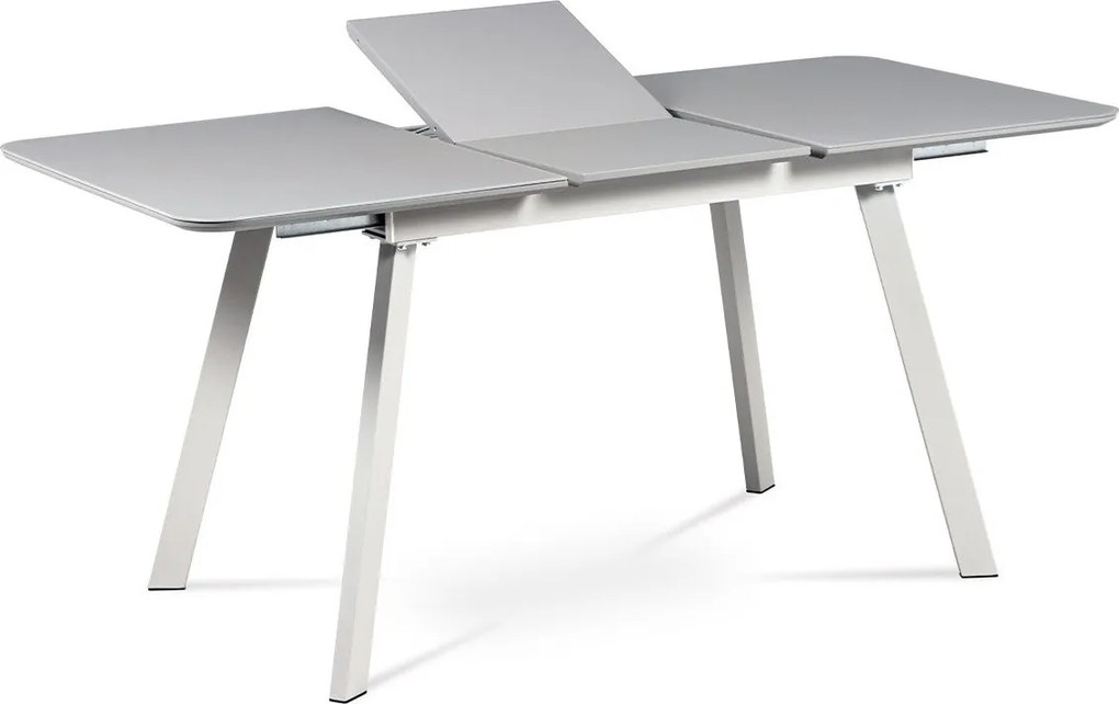 Autronic Rozkládací jídelní stůl HT-801 GREY, šedá MDF/sklo