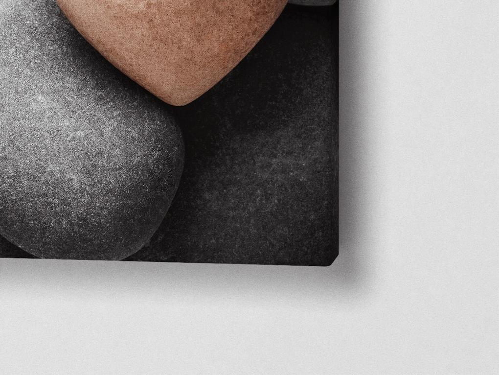 Liox Obraz srdce mezi kameny Rozměr: 150 x 150 cm