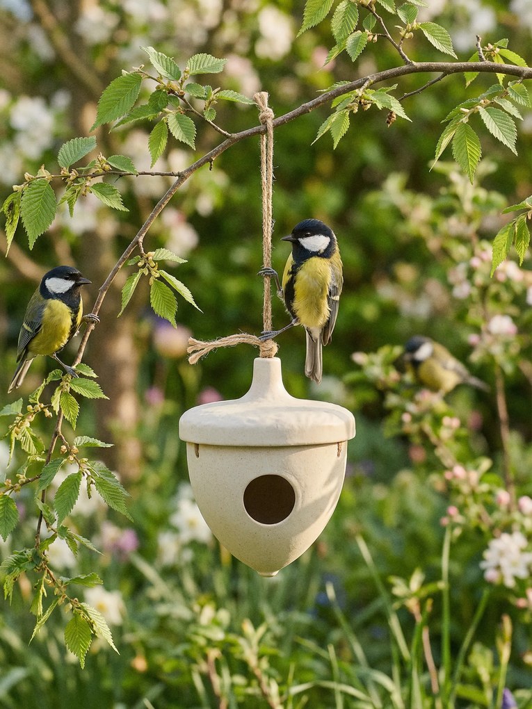 Sinsay - Krmítko pro ptáky ve tvaru žaludu - béžová