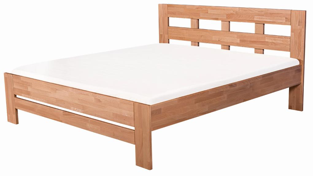 Masivní postel TAMARA - Solwo Design Dřevo a odstín oleje: BUK Cink - Olej odstín BO102, Rozměr spací plochy: 200x200