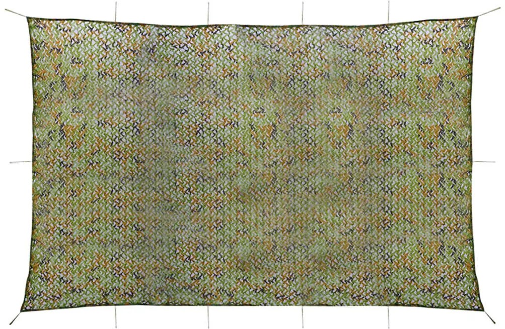 Maskovací síť s úložným pytlem 4 x 5 m zelená,  135892