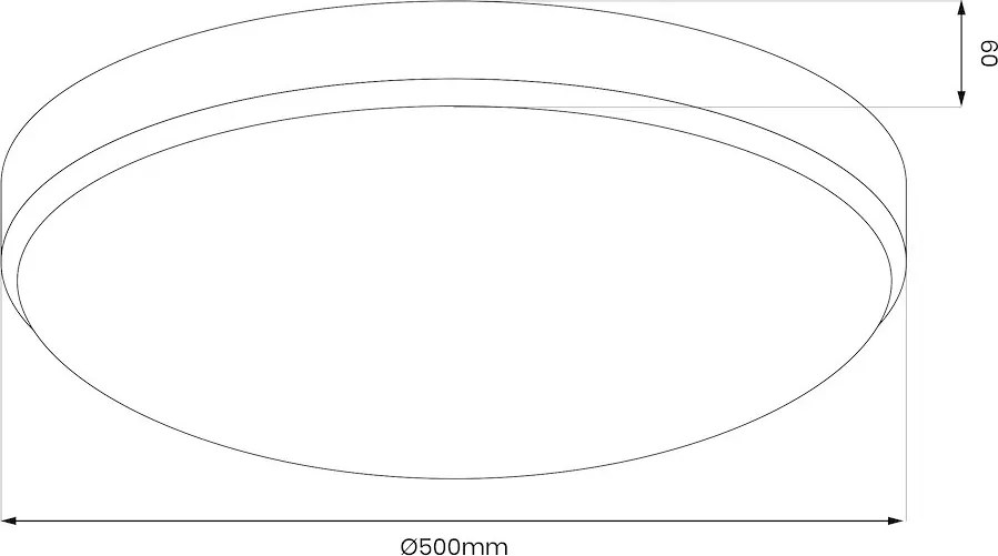 Stropní LED svítidlo Maya, 1x LED 36w, 4000k, b