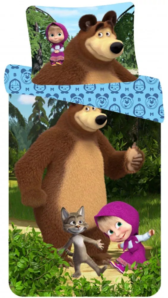 Masha and the Bear Bavlněné povlečení Máša a Medvěd