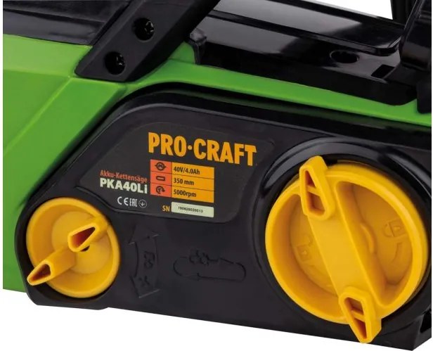 Procraft PKA40Li aku řetězová pila 35 cm 40V Li-Ion 1x4Ah