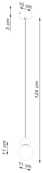 Sollux SL.1390 - Lustr na lanku PEKKA 1xG9/8W/230V bílá