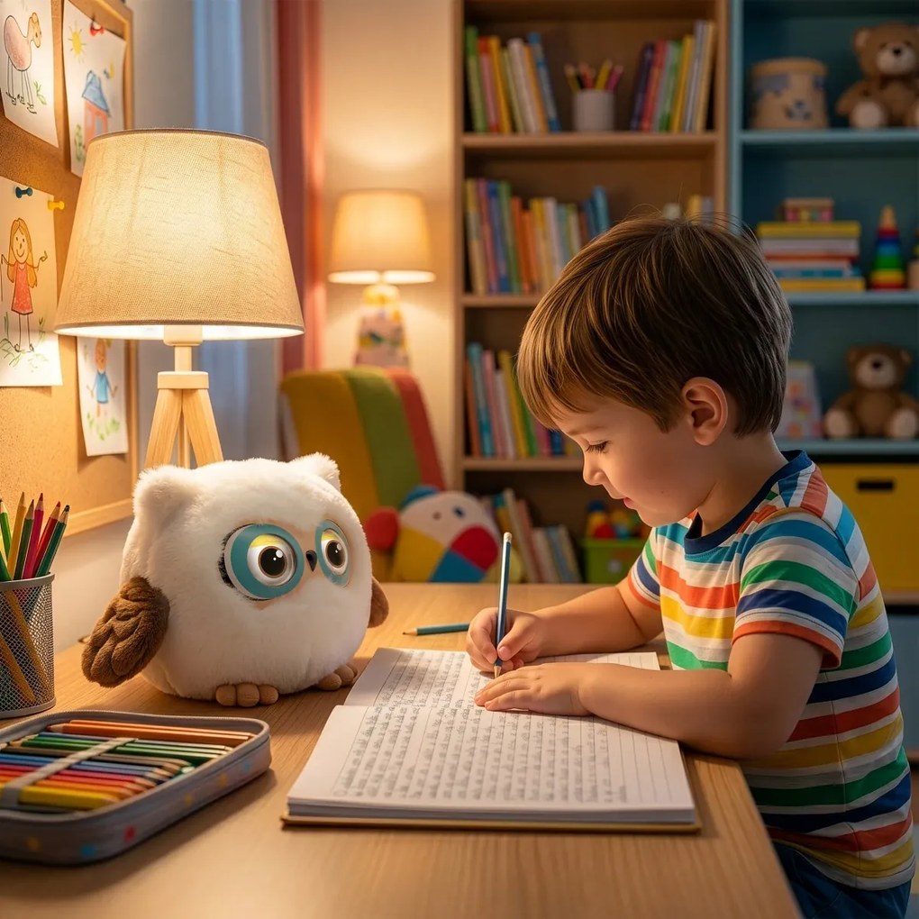 TESLA Bambino Buddy AI OWL - chytrá plyšová sova pro děti