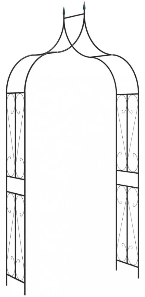 Zahradní oblouk černý Dekorhome