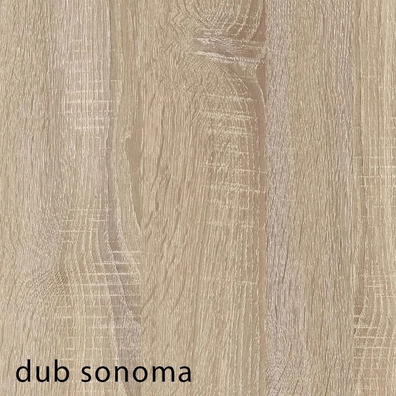 Obývací stěna s komodou DALLAS s | sestava C | 4 díly | 312 cm + 97 cm | sonoma