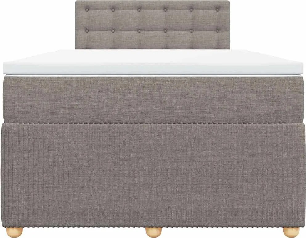 Box spring postel s matrací taupe 120x200 cm textil 3289741