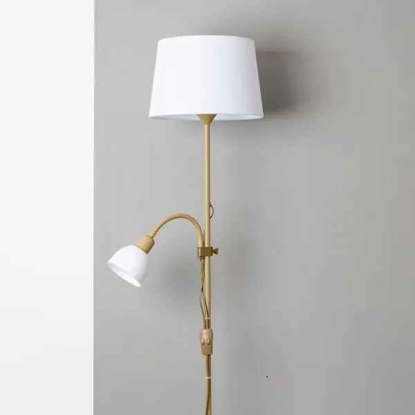 Brilagi - Stojací lampa CERIA 1xE27/100W/230V + 1xE14/25W zlatá/bílá