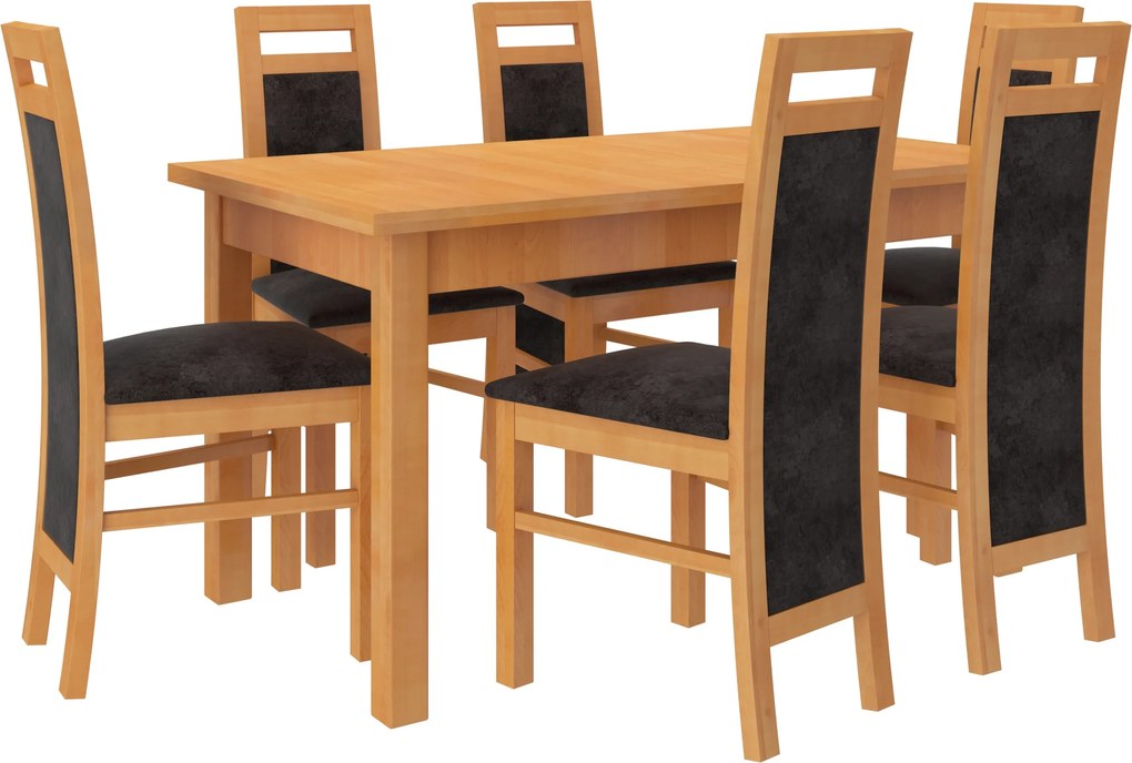 ADRK Furniture Sada stolu s židlemi RODOS 14 SE-ROD-14-A-B034
